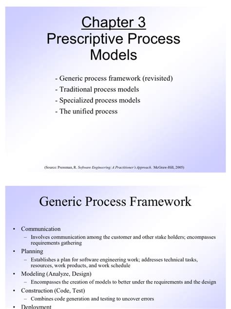 Pressman Ch 3 Prescriptive Process Models Pdf Unified Modeling