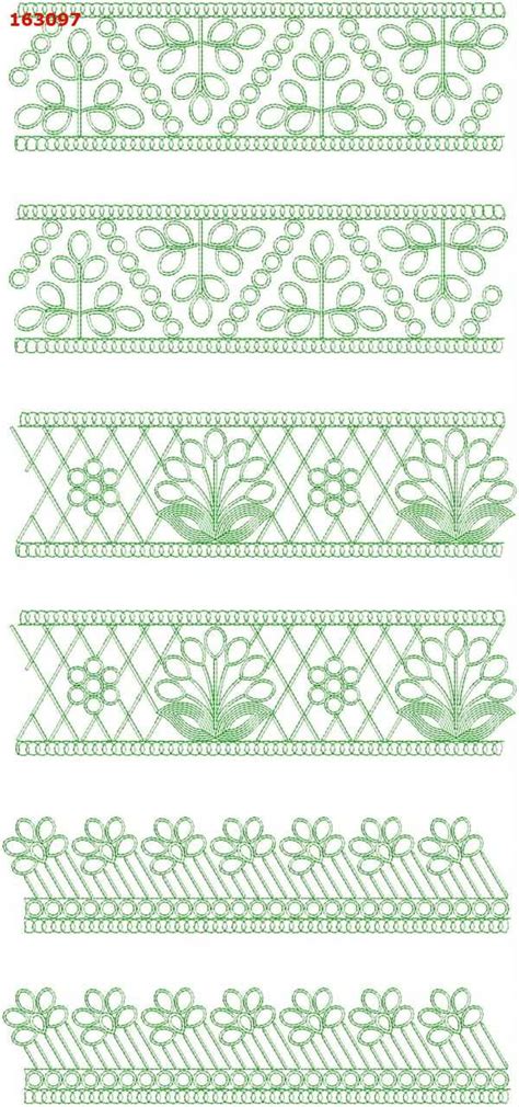Fancy Coding Lace Embroidery Design