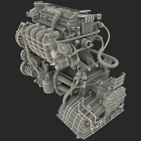 Kappa Engine 3d Model 99 Max Obj Ma C4d 3ds Free3d