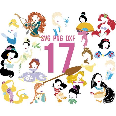 Disney Princess Silhouette Svg Disney Princess Svg Png Inspire Uplift
