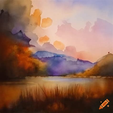 Watercolor Landscapes On Craiyon