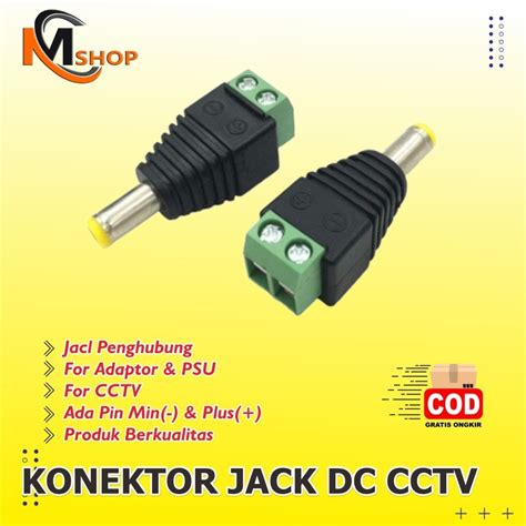 Jack Dc Male Connector Yellow Dc Power Connector Shopee Philippines