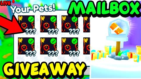 📬 Mailboxing 🔥huge Pet Giveaway🔥 Roblox Pet Simulator X 🔴live Stream