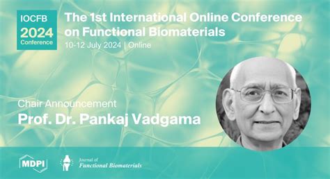 📢 We Want To Ensure Youll Be There For The 1st International Online Conference On Functional