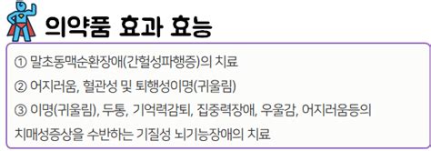 기넥신 에프정 80mg 부작용 효능 정보