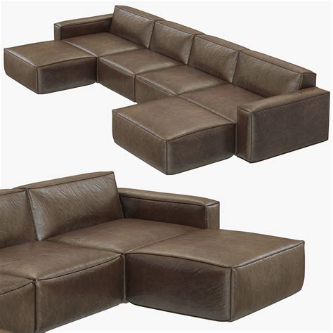 Rh Modern Como Modular Customizable Sectional Sofa 3d Model Cgtrader