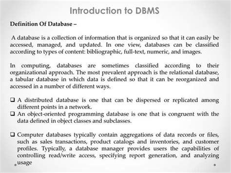 File System Vs Dbms Pptpptx