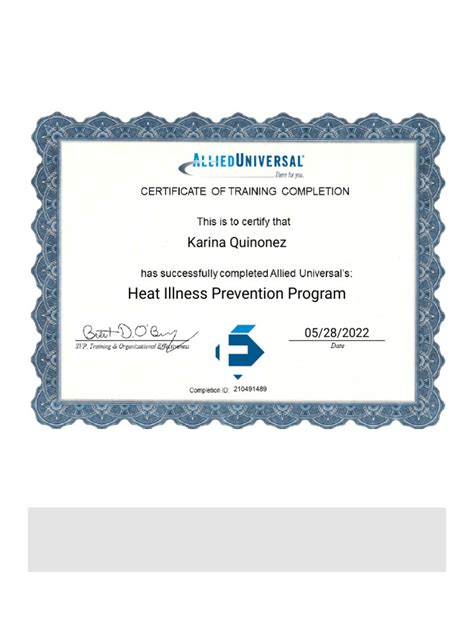 Heat Illness Prevention Program Allied Universal Edge® Pdf