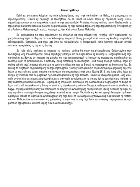 Alamat Ng Basey Pdf