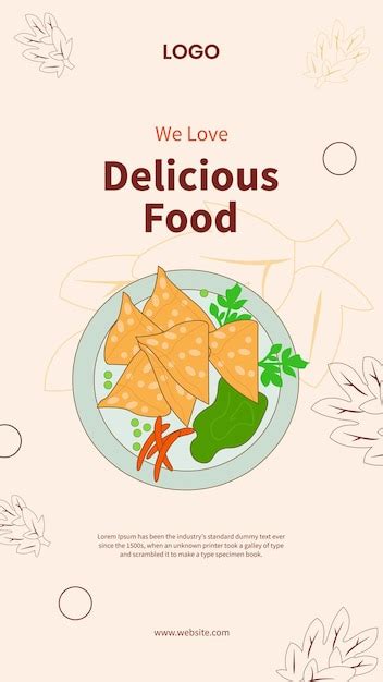 Premium Vector Tasty Asian Snacks Food Vector