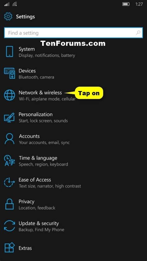 Data Usage Limit Set On Windows 10 Mobile Phone Tutorials