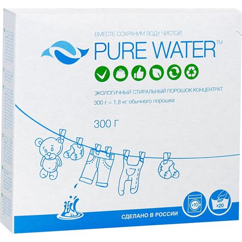 Стиральный порошок PURE WATER 0.3 кг 403049 - выгодная цена, отзывы ...