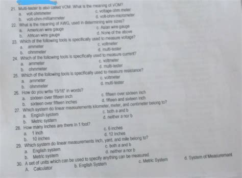 21 Multi Tester Is Also Called VOM What Is The Meaning Of VOM A Volt