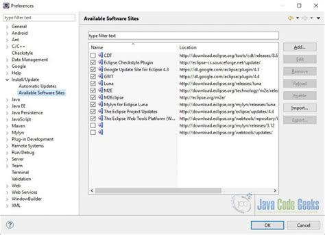 How To Update Eclipse Java Code Geeks