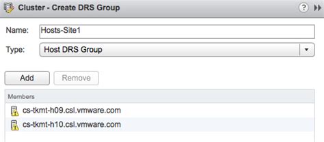 How To Create Vm To Host Affinity Rules Using The Webclient