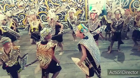 Tari Perang Dayak Kenyah Mandau Asli YouTube