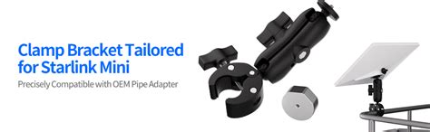 2024 Starlink Mini Mount Car Rv Pole Clamp Mount For