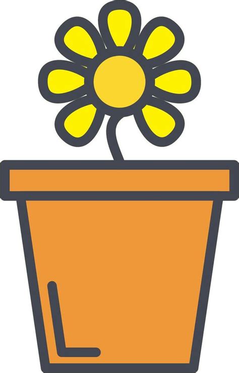 Flower Pot Vector Icon 41817771 Vector Art At Vecteezy