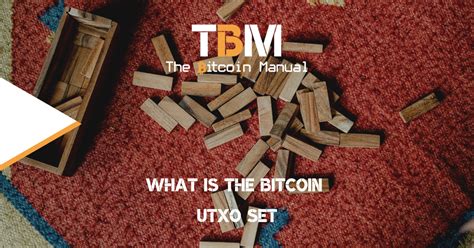 What Is The Bitcoin Utxo Set The Bitcoin Manual