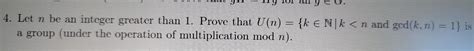 Solved 4 Let N Be An Integer Greater Than 1 Prove That Chegg Com