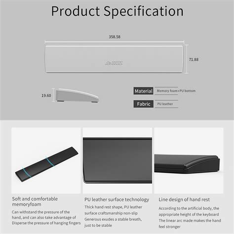 Almohadilla De Apoyo Para El Reposamuñecas Del Teclado Para Juegos De