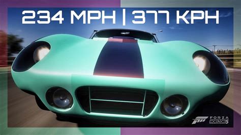 Top Speed Mph Kph With Shelby Cobra Daytona Coupe Forza