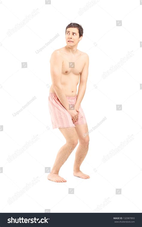 Embarrassed Naked Man Shutterstock