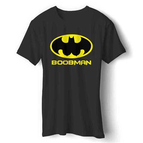 Boobman Batman Logo Funny Mans T Shirt Mens Tshirts T Shirt Batman