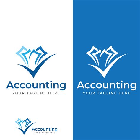 Financial Accounting Logo With Check Mark For Financial Accounting Stock Chart Analysis In