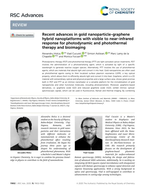 Pdf Recent Advances In Gold Nanoparticle Graphene Hybrid