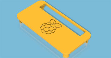 Raspberry Pi Zero Case With Logo By Oh Download Free Stl Model