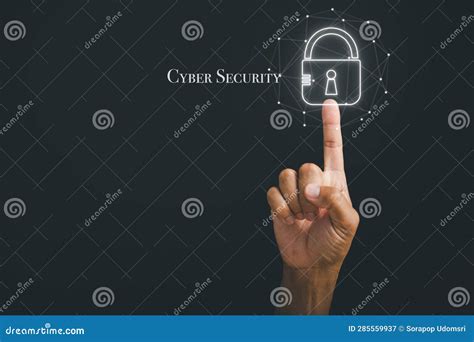 Businessman Showcases Cybersecurity Mesh Architecture And Internet Network Security Stock Image