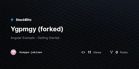 Ygpmgy Forked StackBlitz