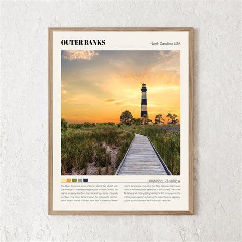 Outer Banks Print Outer Banks Wall Art Outer Banks Poster Outer