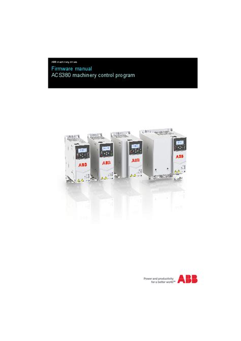 Abb Acs380 Machinery Drive Instruction Manual
