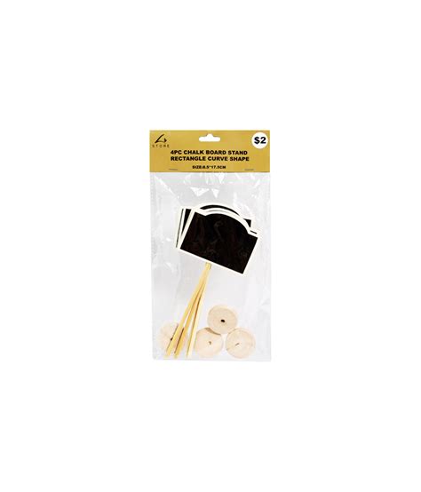 Rectangle Curve Shape Chalk Board With Stand 4pc Looksharpstore