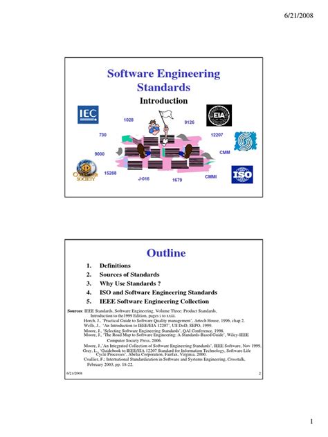 Nature And Role Of Software Engineering Standards Int Pdf Iso