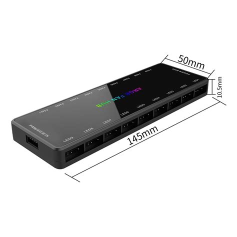 Shaking Tank Argb Y Pwm Hub 9 Puertos Para Iluminación Rgb