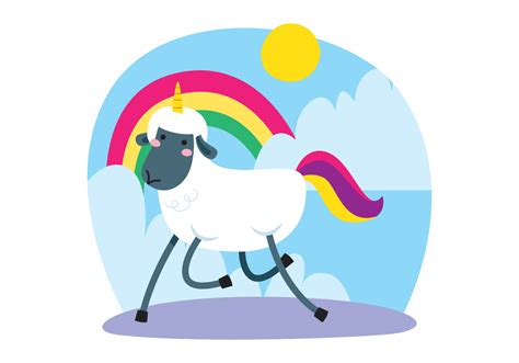 Sheep Wannabe Unicorn 276645 Vector Art At Vecteezy