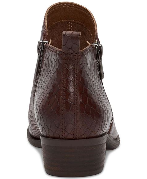 Lucky Brand Womens Basel Leather Booties And Reviews Booties Shoes