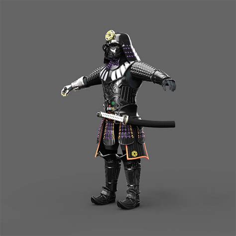Darth Vader Samurai Cosplay Full Armor 3d Model By Lisahenniga