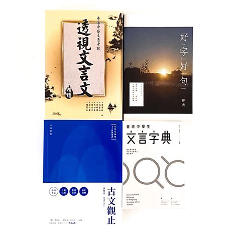 平放 中學 高中 舊書 二手書 參考書 好字好句 修辭 中國教參 中國語文 透視文言文 精讀 中文練習 12篇範文 文言字典 中文科文憑試