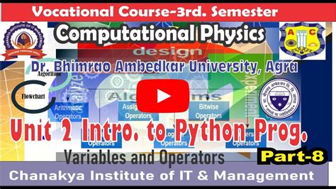 Computational Physics Vocational Course Unit 2 Part 8 Dr Bhimrao Ambedkar University Youtube