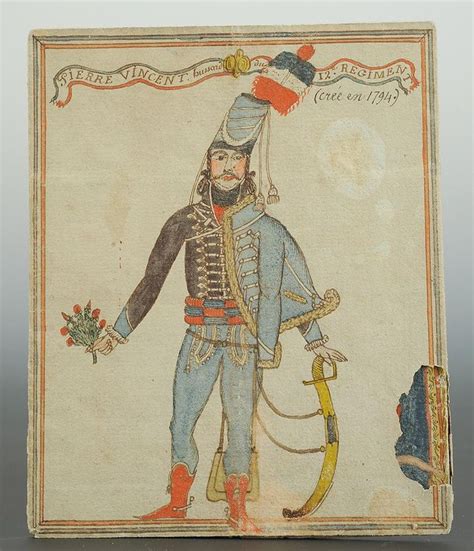 Lettre De Pierre Vincent Hussard Au 12e Régiment Vers 1794 1799 RÉvolution Régiment