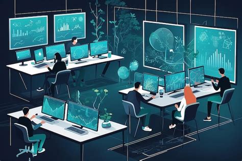 Premium Photo A Section Of The Lab With Babes Using AI To Analyze Patterns In Ecological
