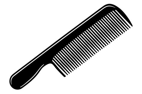 A Black Comb With A Black Border That Says Comb Premium Ai Generated