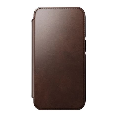 Nomad Modern Leather Folio For Iphone 15 Pro Brown