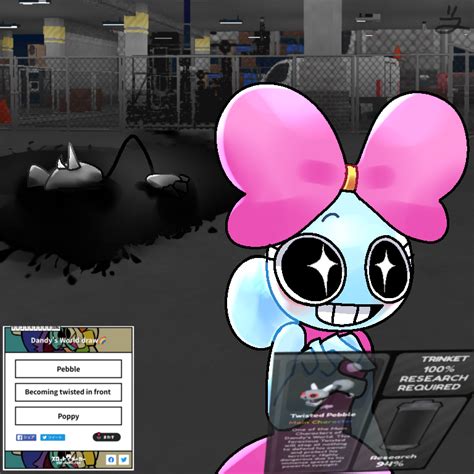 Dandys World Poppy 귀여운 낙서 웃긴 밈 팬 아트
