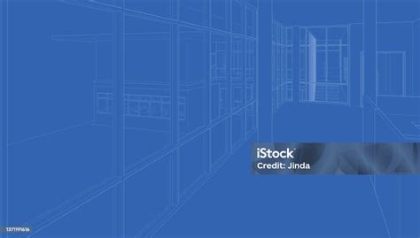 Building Drawing In Blueprint向量圖形及更多住宅建築圖片 住宅建築 商務 圖畫 藝術品 Istock