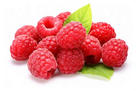 Premium Photo A Closeup Photo Of A Raspberry And Its Tiny Flavorful Drupelets On A White